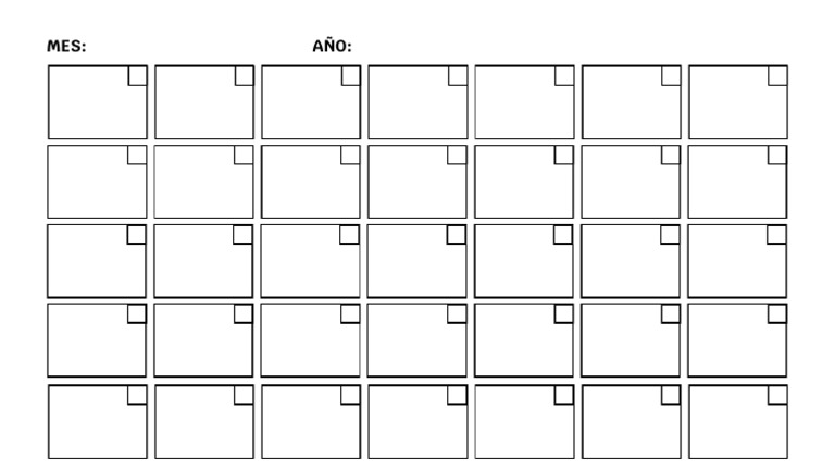 Calendario Mensual | PDF