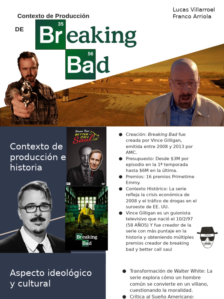 Contexto y análisis de Breaking Bad | PDF