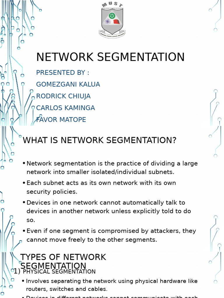 Network Segmentation Draft-2 | PDF | Computer Network | Networking ...