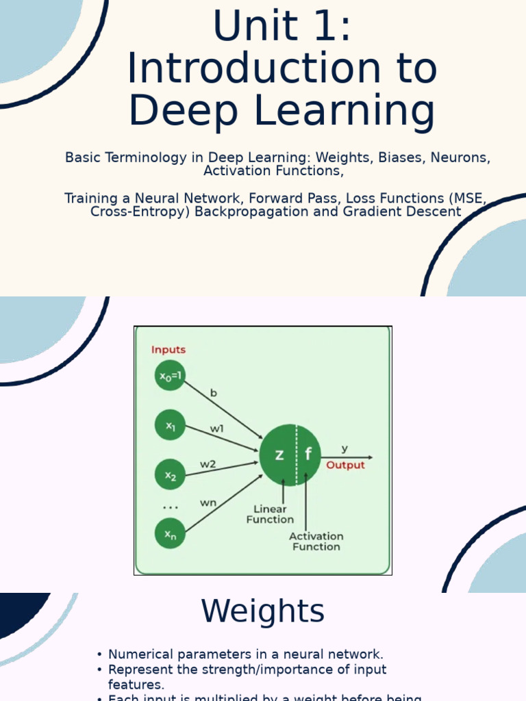 Deep Learning Lecture 3 | PDF | Computational Neuroscience | Algorithms