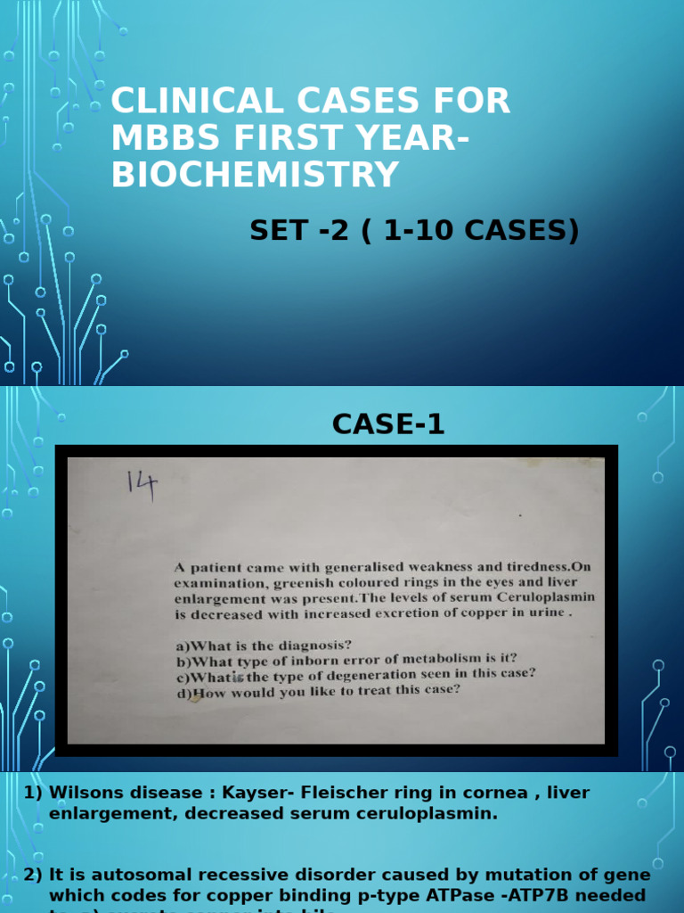 Clinical Biochemistry Cases for MBBS | PDF | Diseases And Disorders ...