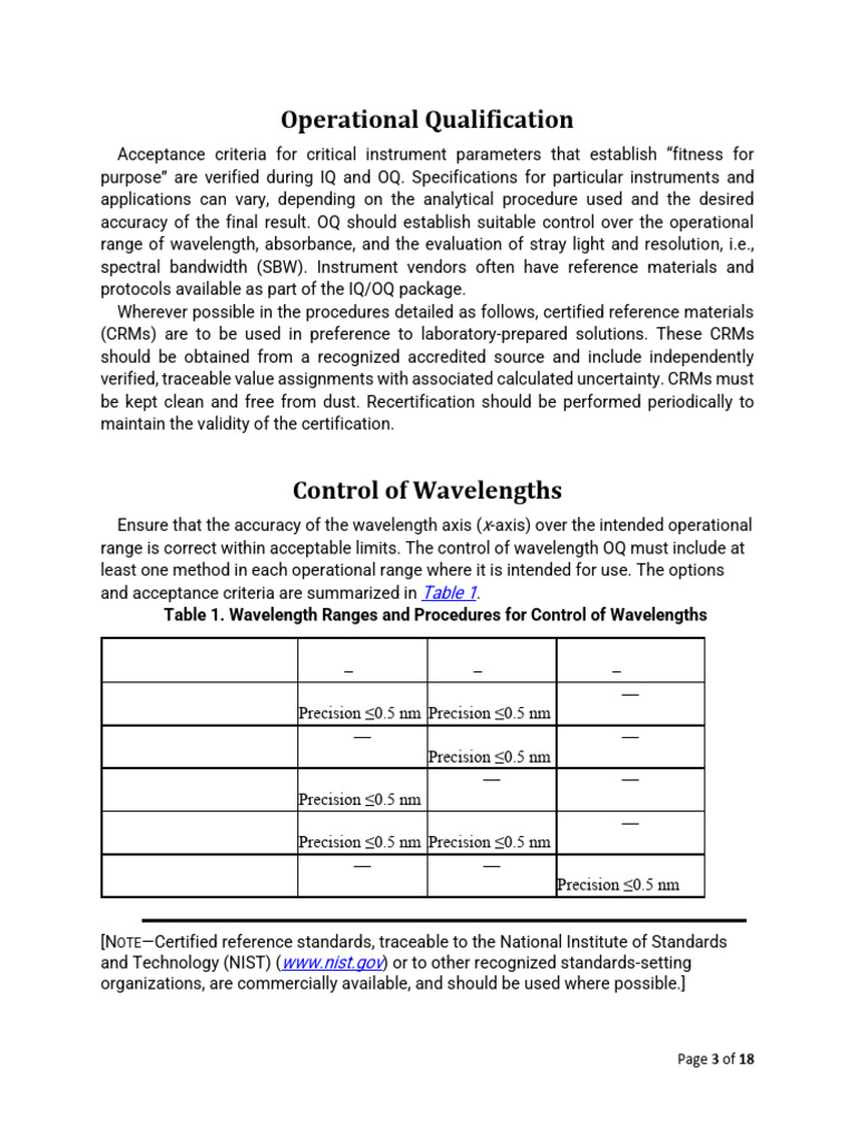 Usp 857 Ultraviolet Visible Spectroscopy34 | PDF | Accuracy And ...