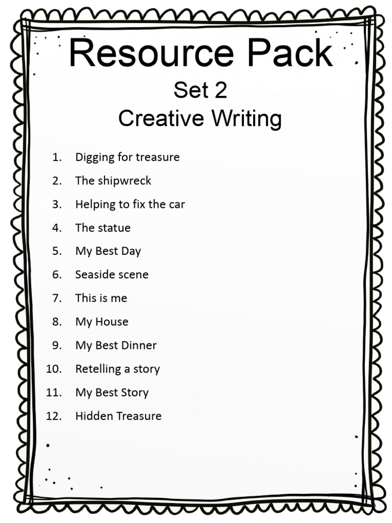 Creative Writing Prompt Set 2 For Foundation Phase | PDF