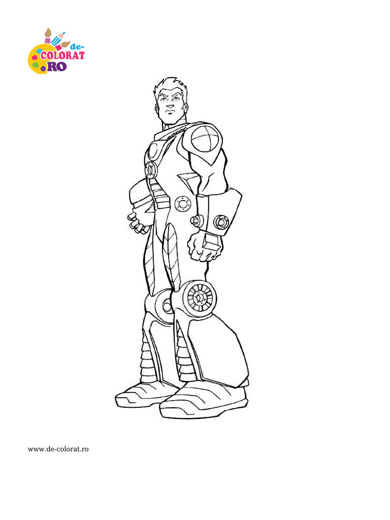 Planse de Colorat Cu Action Man de Colorat p18 | PDF