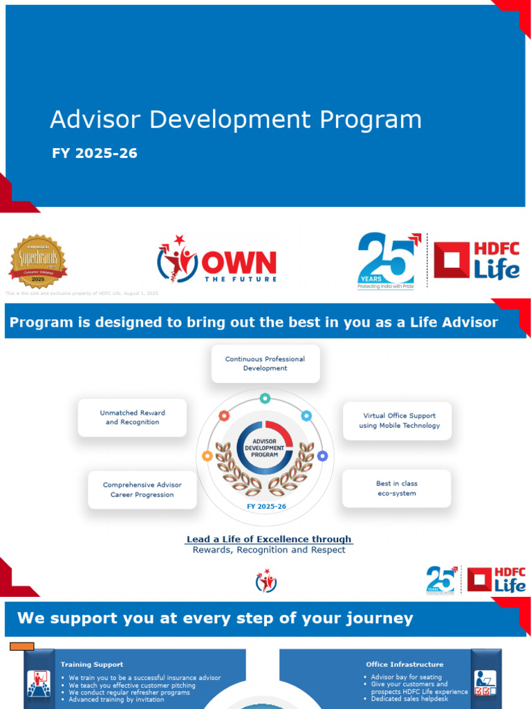 HDFC Life Advisor Development Program | PDF | Government Finances | Taxes