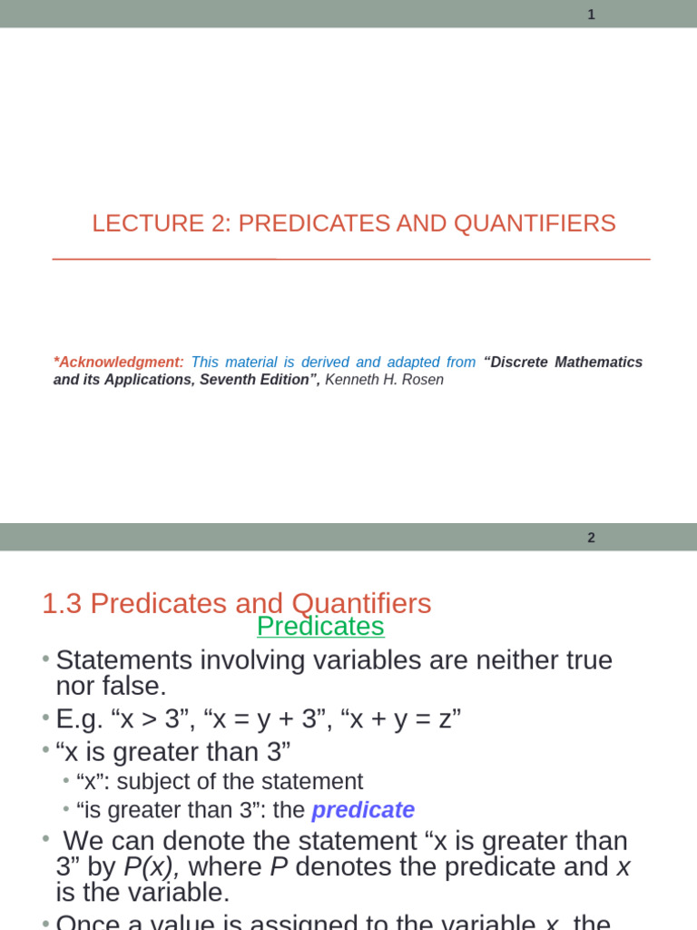 Lecture2 Propositional Logic-1 | PDF | First Order Logic | Mathematical ...