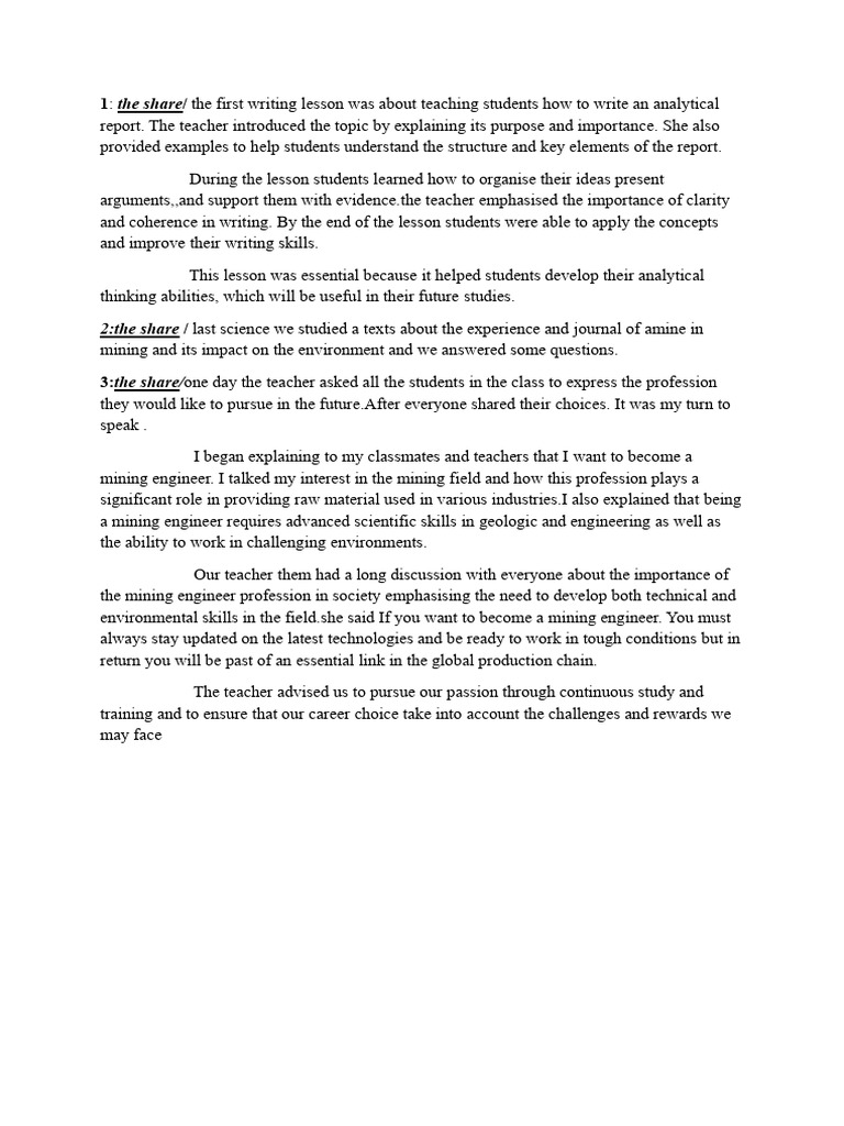 Analytical Writing and Mining Careers | PDF