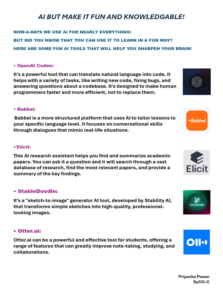 AI But Make It Fun and Knowledgable! (Poster) | PDF