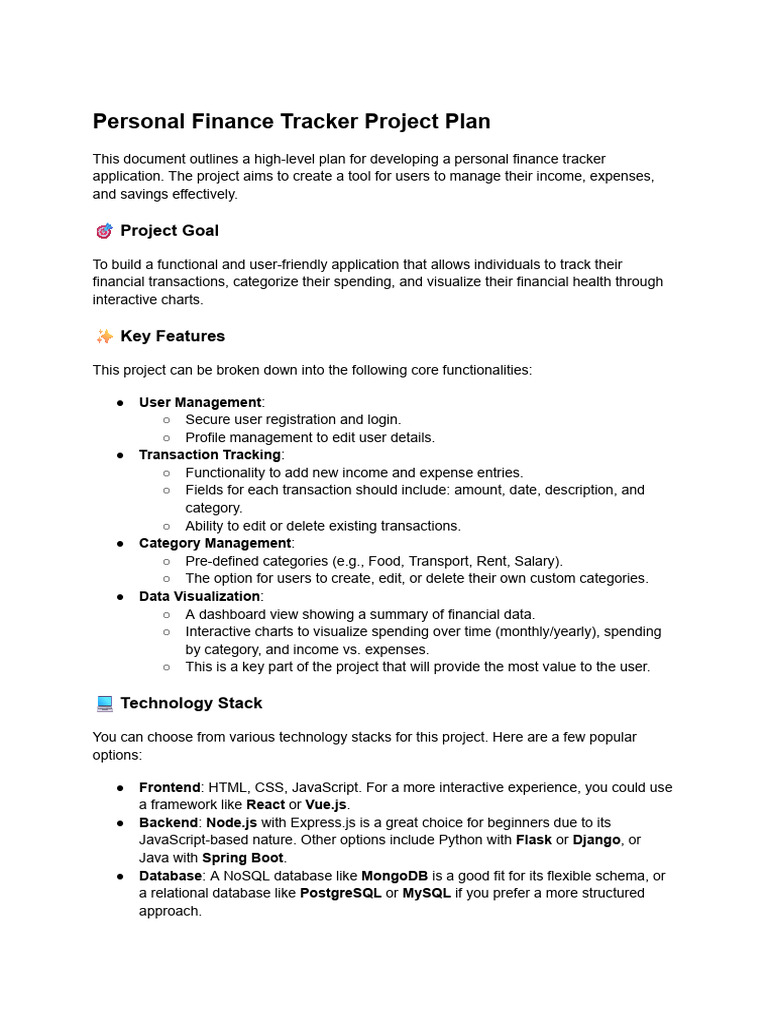 Expense Tracker- Google Docs | PDF | Databases | No Sql