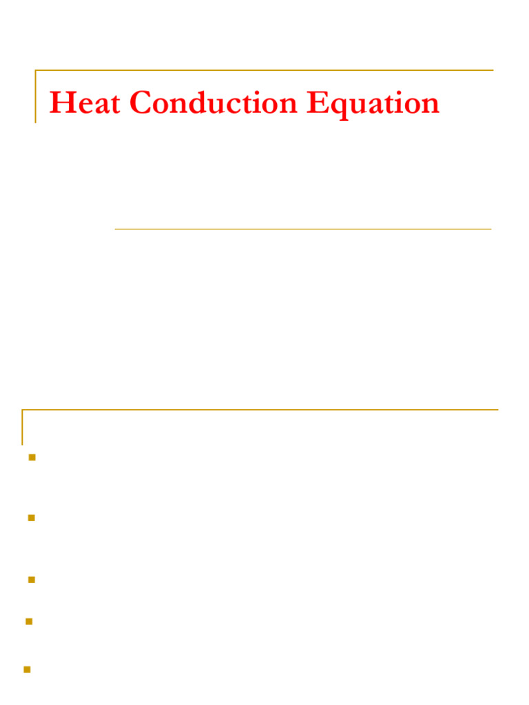 Chapter 2 - Heat Conduction Equation | PDF | Thermal Conduction | Heat ...