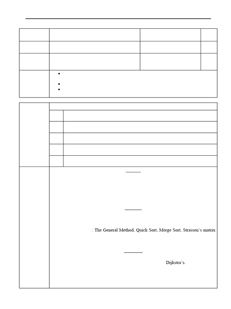 23cs21t1 - Advanced Data Structures & Algorithm Analysis | PDF | Time Complexity | Combinatorics