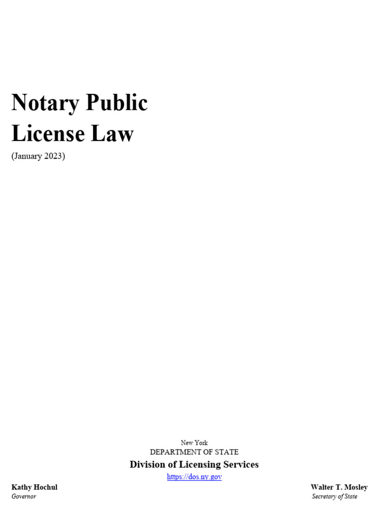 Notary Public License Law | PDF | Notary Public | Affidavit
