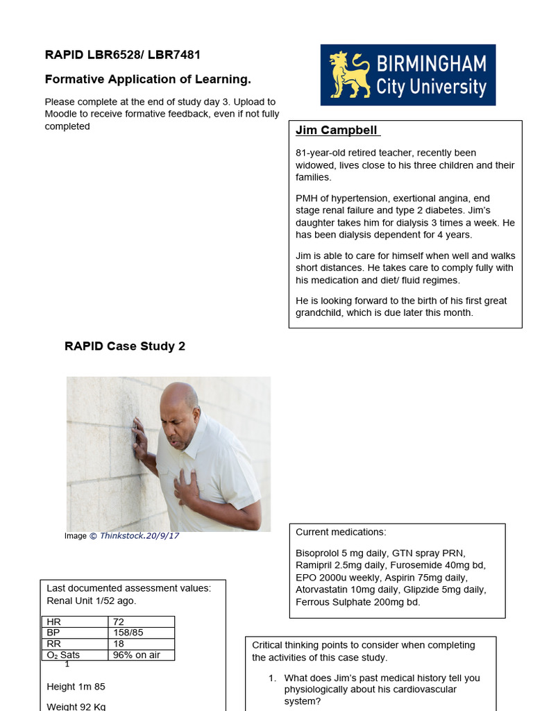 RAPID Case Study 2 Jim Campbell Sep 25 - Tagged | PDF | Breathing | Pain