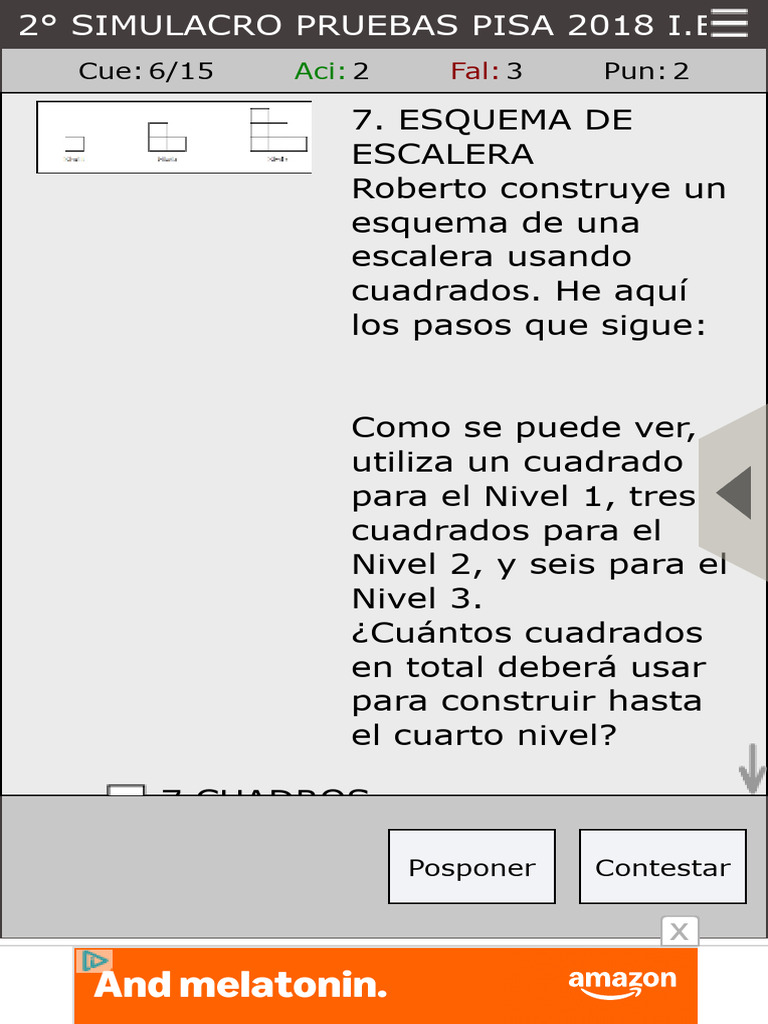 Test 2° Simulacro Pruebas Pisa 2018 I.E. 20 de Julio 1 3 | PDF