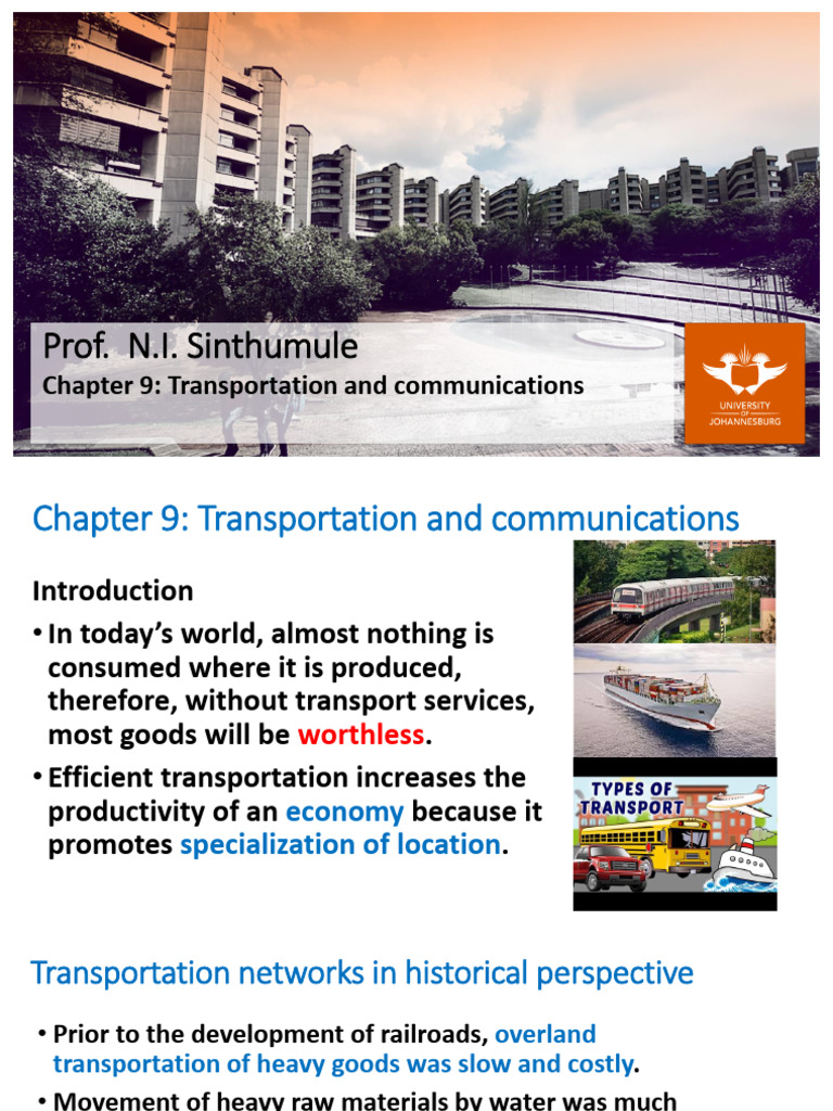 Transportation and Communication Evolution | PDF | Transport | Rail ...