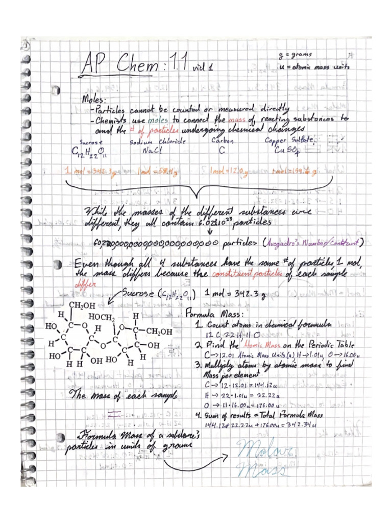 Chemistry Notes PT 1 | PDF