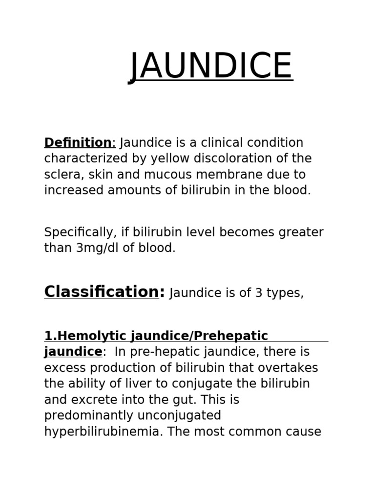 Jaundice | PDF