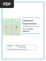 Biology Practical Pigments RF Values | PDF
