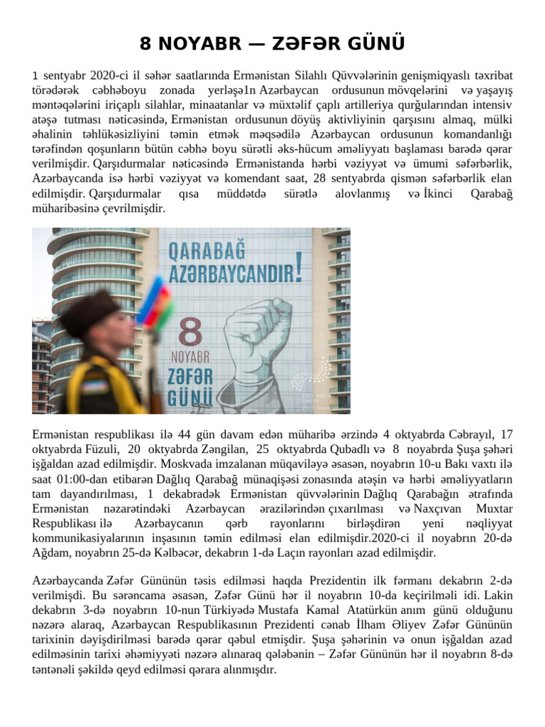 8 Noyabr | PDF