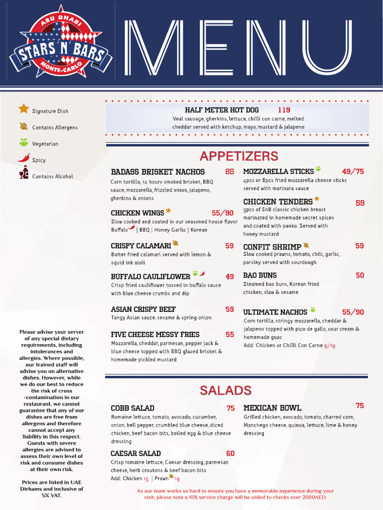 SNB Food Menu Oct 2023 1 | PDF
