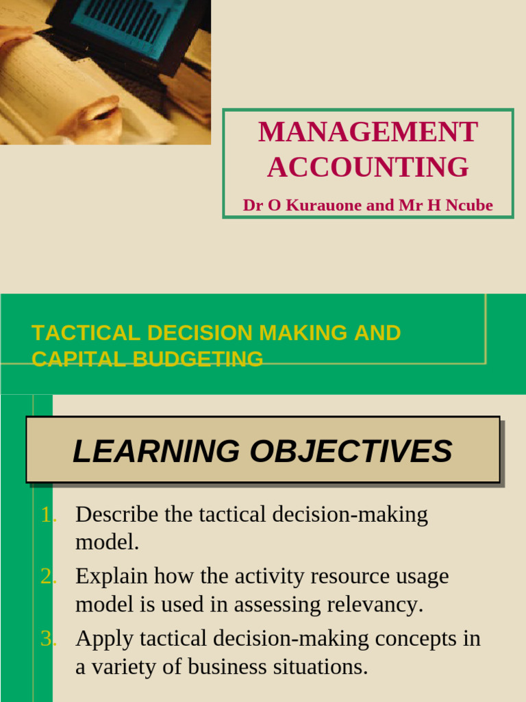 Tactical Decision Making in Management | PDF | Internal Rate Of Return ...