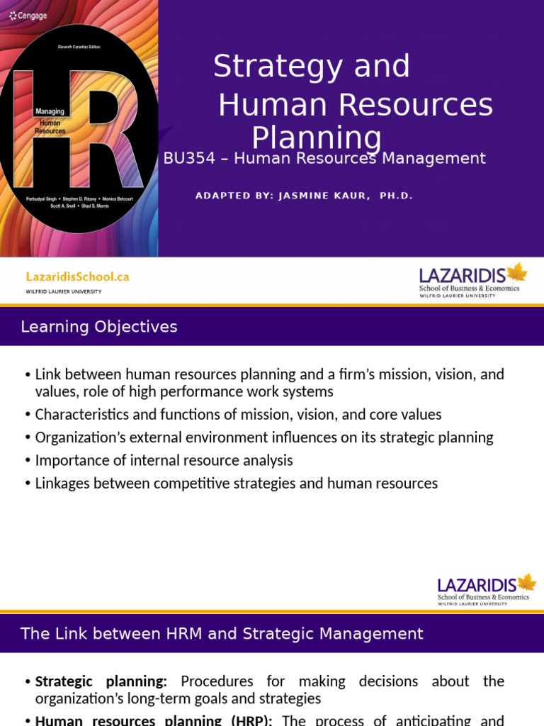 Chapter 2 - Strategy and HR Planning | PDF | Strategic Management | Human Resource Management