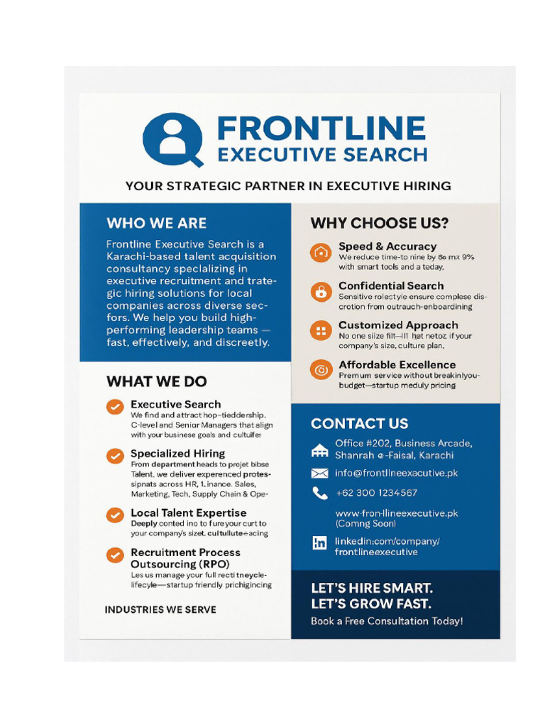Executive Search Flyer | PDF