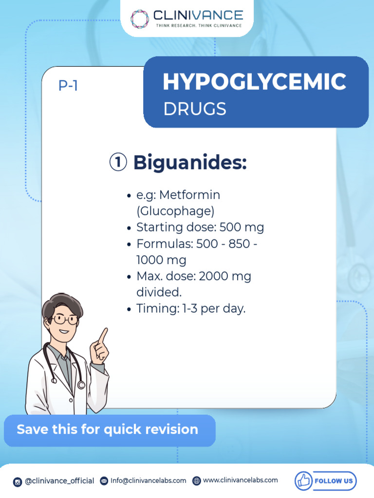 Hypoglycemic Drugs | PDF