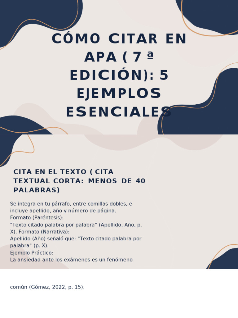 Ejemplos de Citación en APA 7 | PDF | Estilo apa | Inteligencia artificial