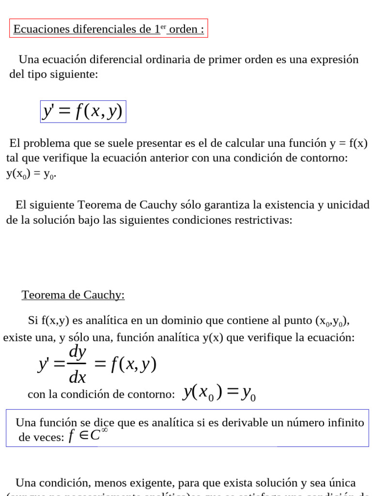 Ecuaciones Diferenciales Euler Resumen | PDF | Ecuaciones | Ecuaciones ...