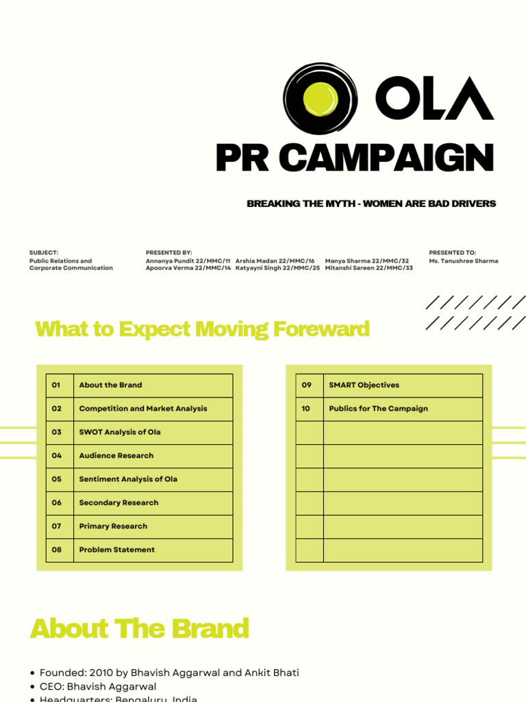 Ola PR Campaign - 20250422 - 085847 - 0000 | PDF | Traffic Collision ...