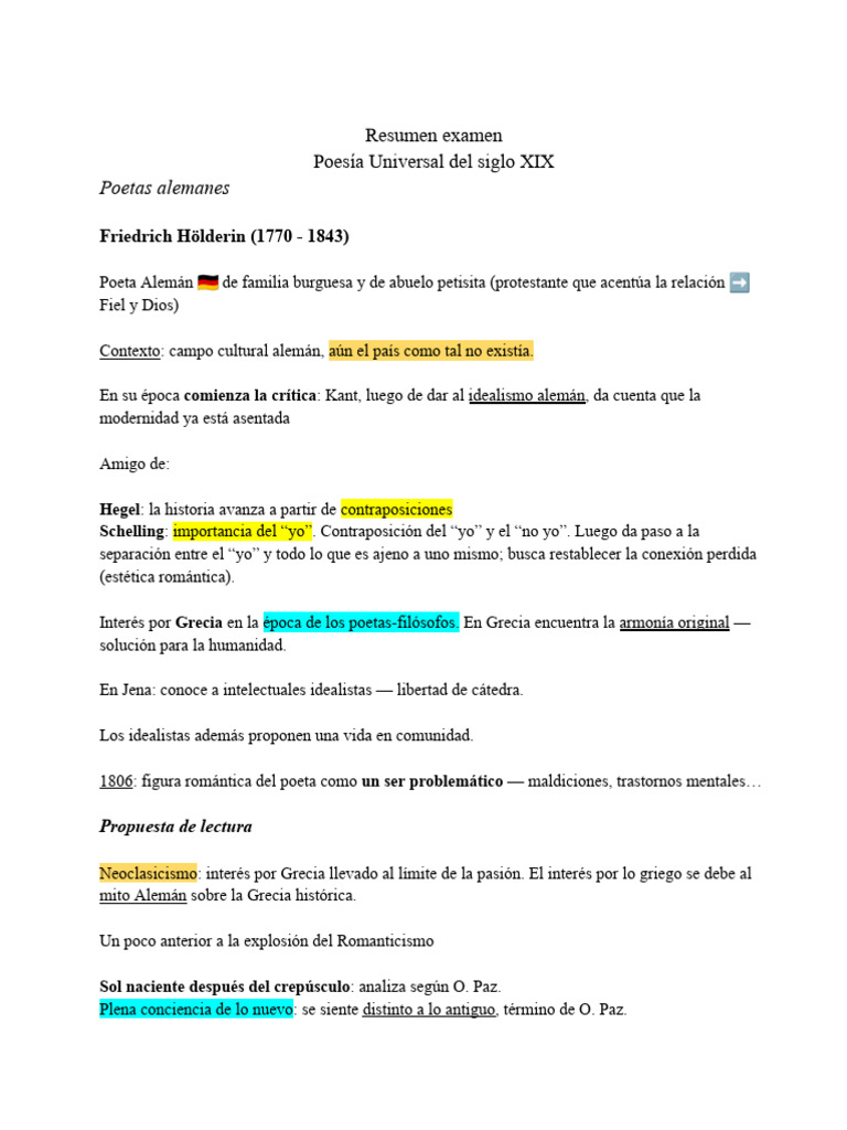 Resumen Examen de Poesía | PDF | Les Fleurs Du Mal | Arthur Rimbaud