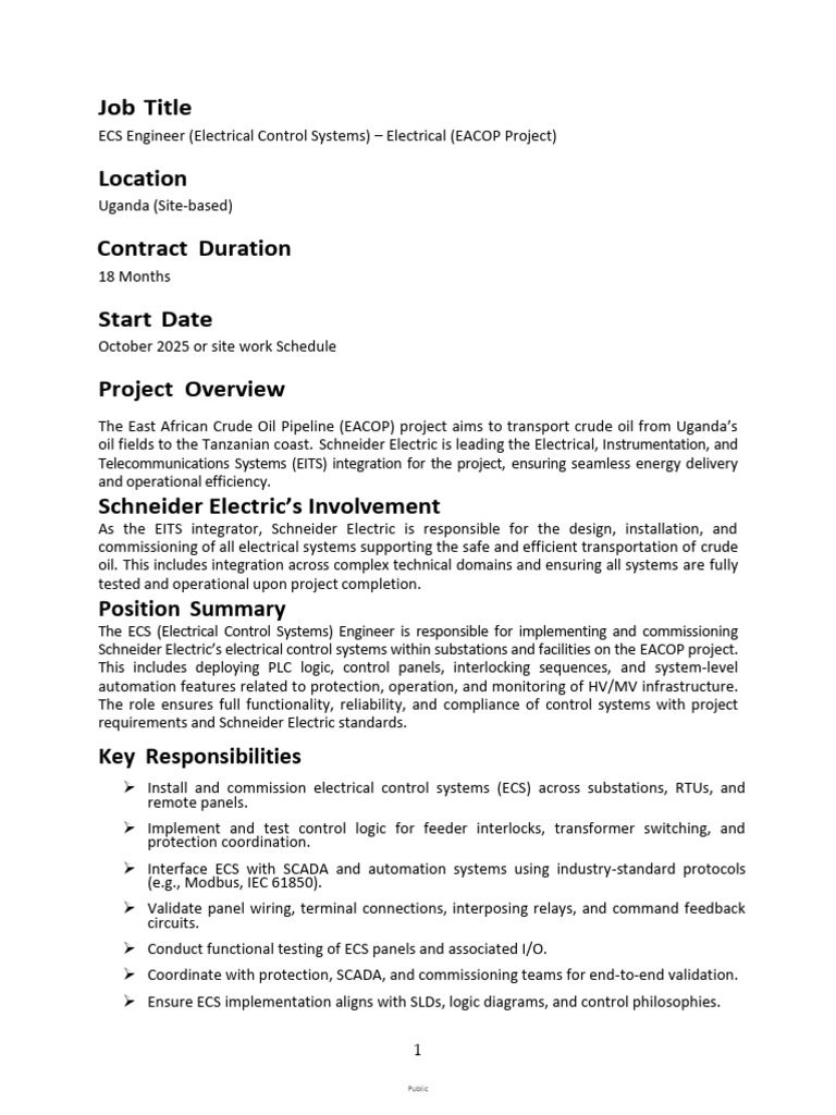 Electrical Control Systems Engineer | PDF | Scada | Automation