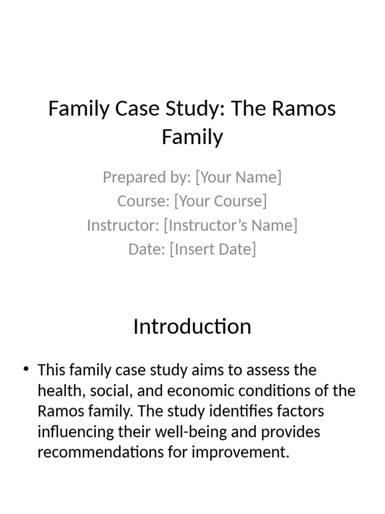 Family Case Study Presentation | PDF