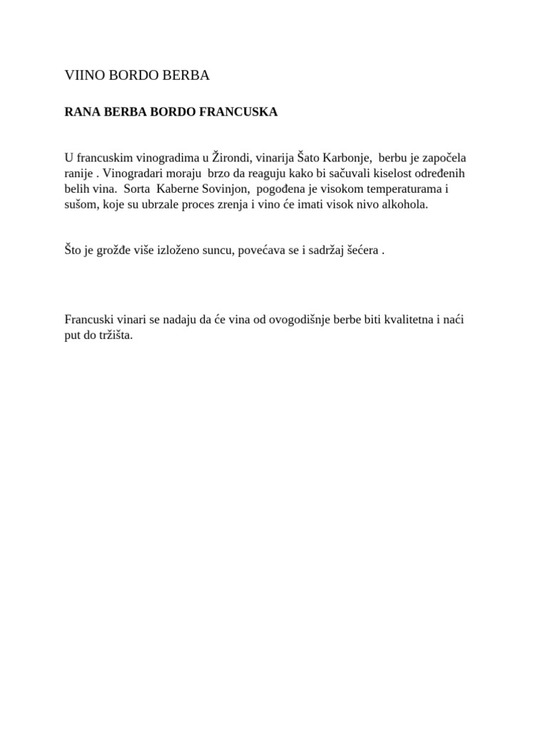 Berba Borodo | PDF