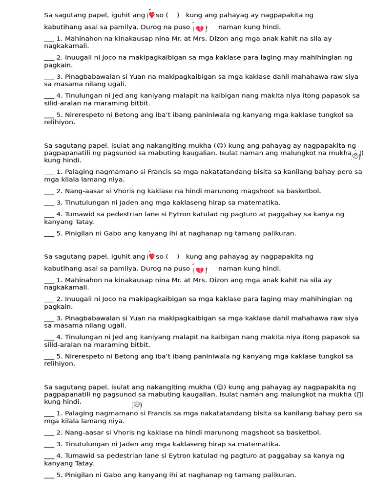 GMRC q2 Quiz | PDF