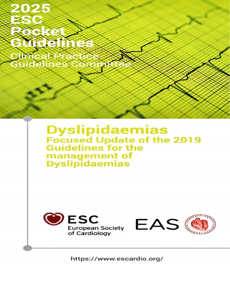 ESC Dyslipidaemia Guidelines 2025 Update | PDF | Low Density ...
