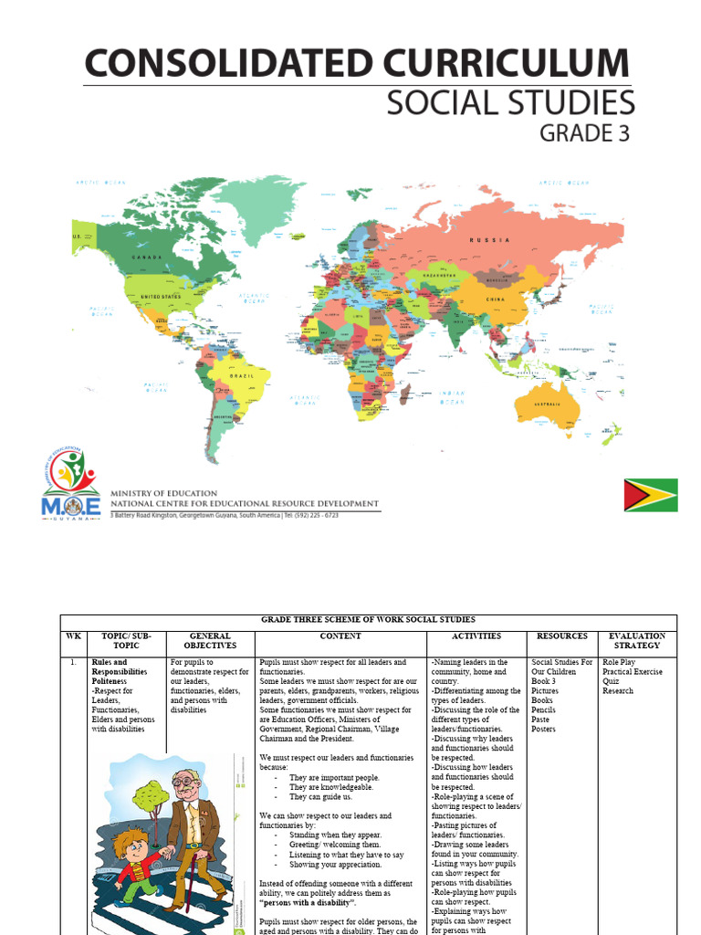 Grade 3 Social Studies Curriculum Guide | PDF | Foods