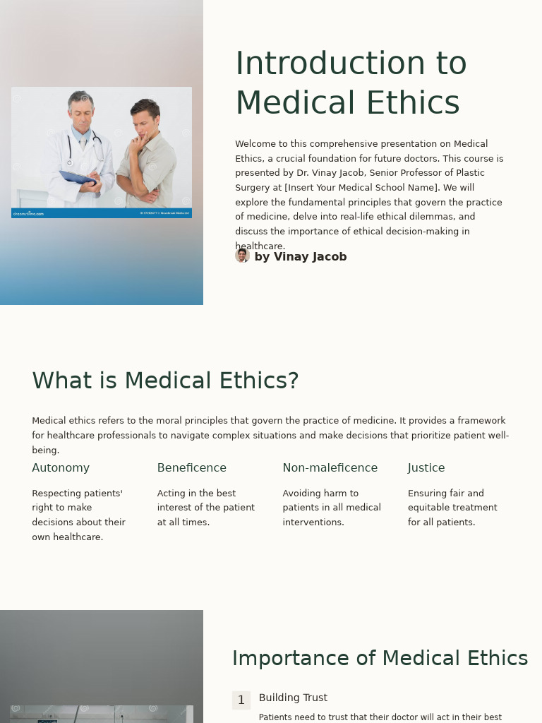 Introduction To Medical Ethics | PDF | Medical Ethics | Autonomy
