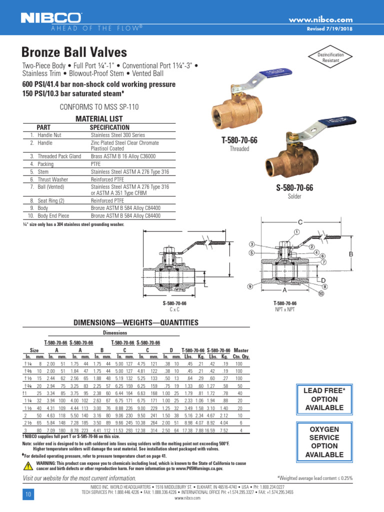 Dezincification Resistant Bronze Valves | PDF | Valve | Building Materials