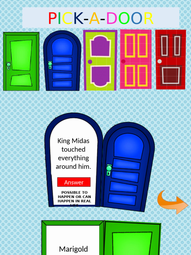 162. Pick a Door Template | PDF