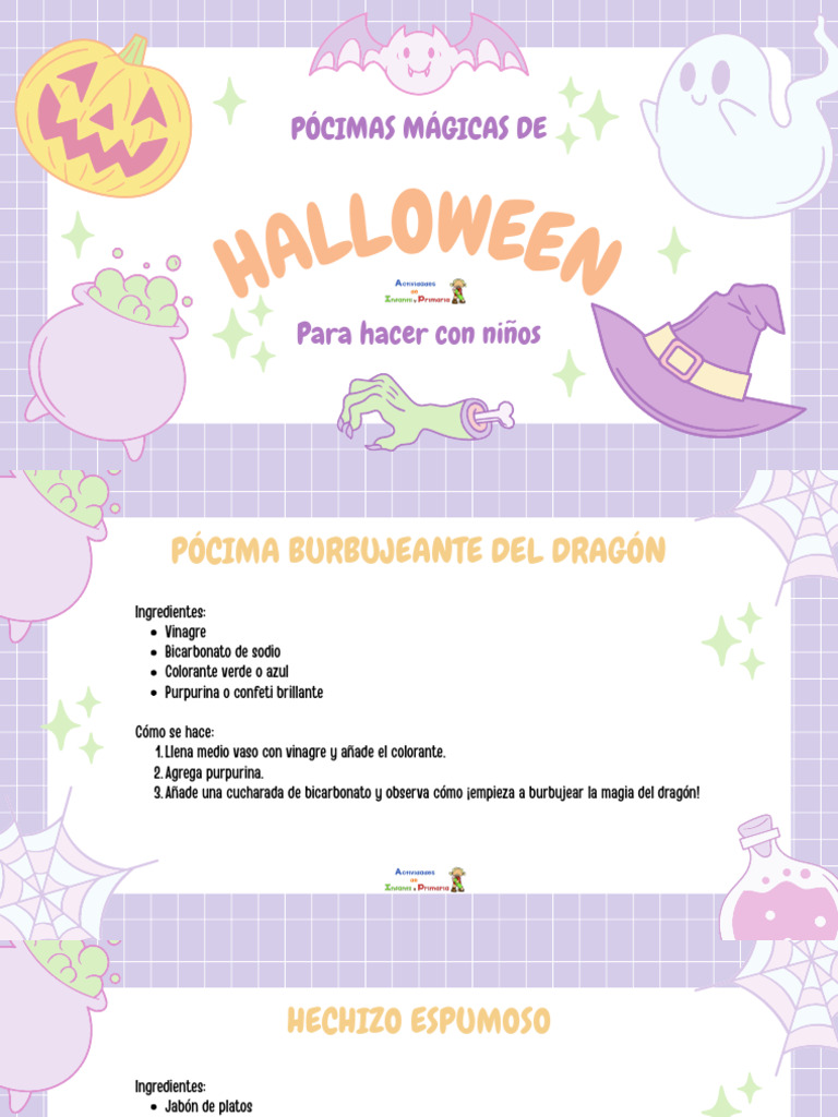Pócimas Mágicas para Niños en Halloween | PDF