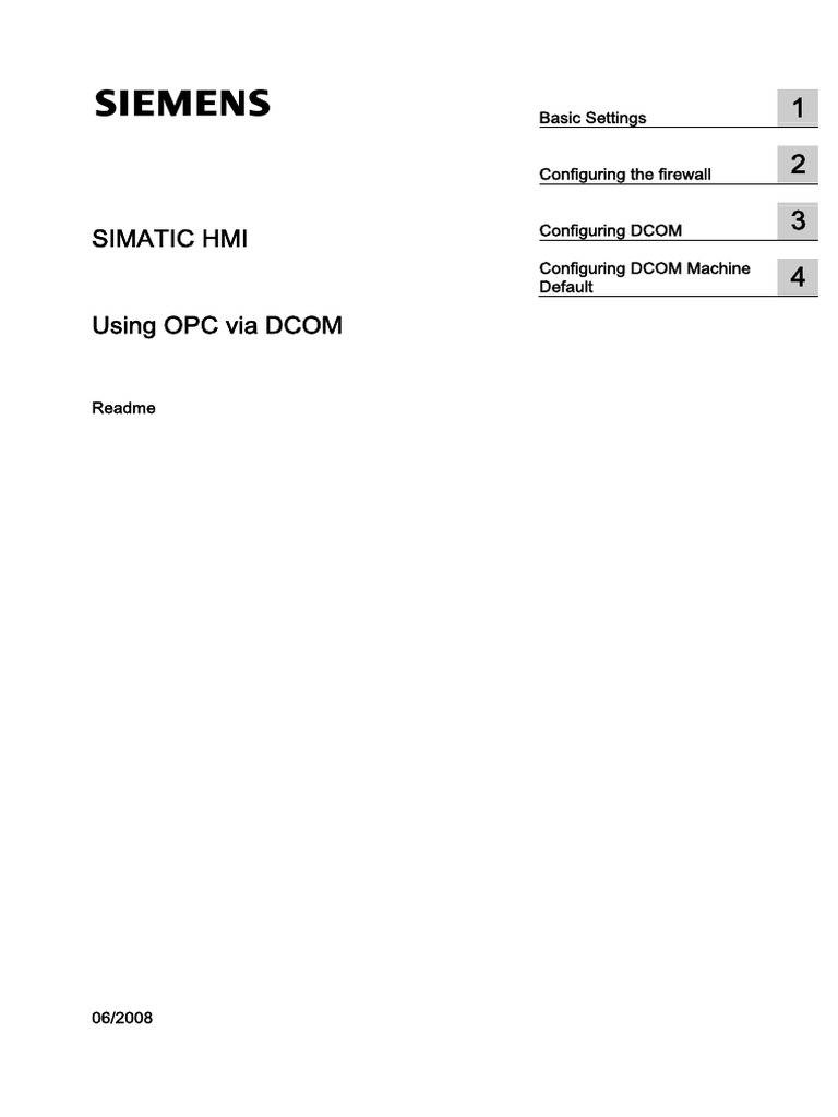 OPC_via_DCOM | PDF | Firewall (Computing) | Port (Computer Networking)