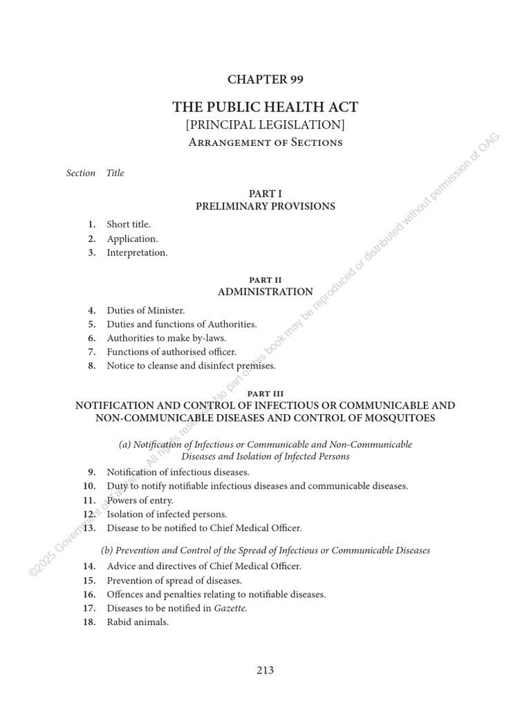Tanzania Public Health Act Overview | PDF | Waste Management | Sanitary ...