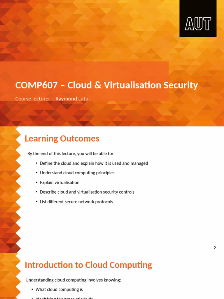 2025 AUT COMP607 Cloud & Virtualisation Security-2 | PDF | Cloud Computing | Virtual Machine