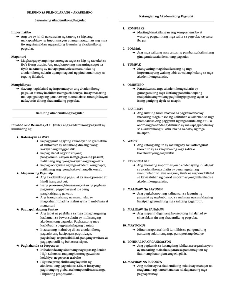 Filak (Week 2) | PDF