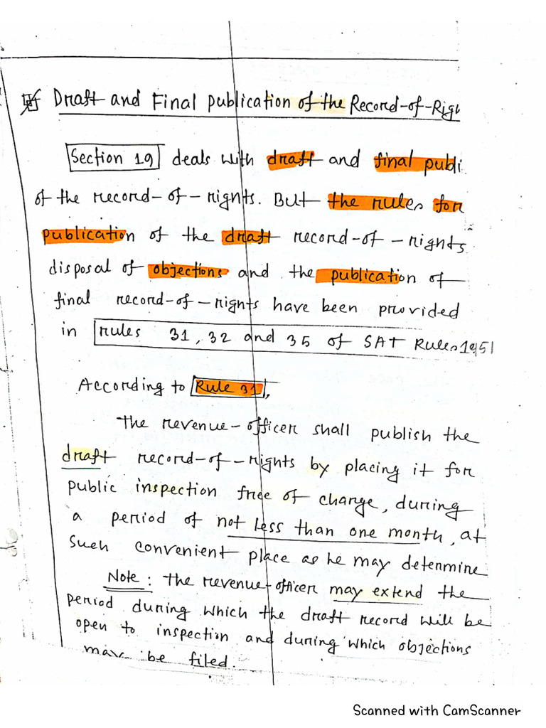 Final Draft and Publication of Record of Rights | PDF