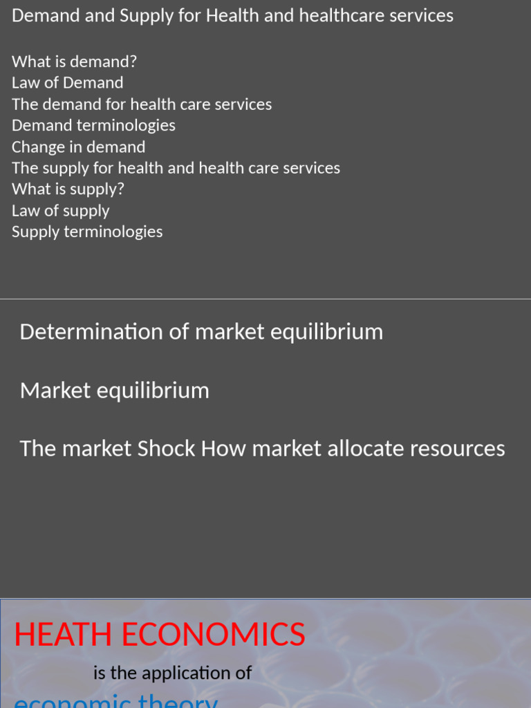 Demand and Supply in Healthcare Services | PDF | Demand | Demand Curve