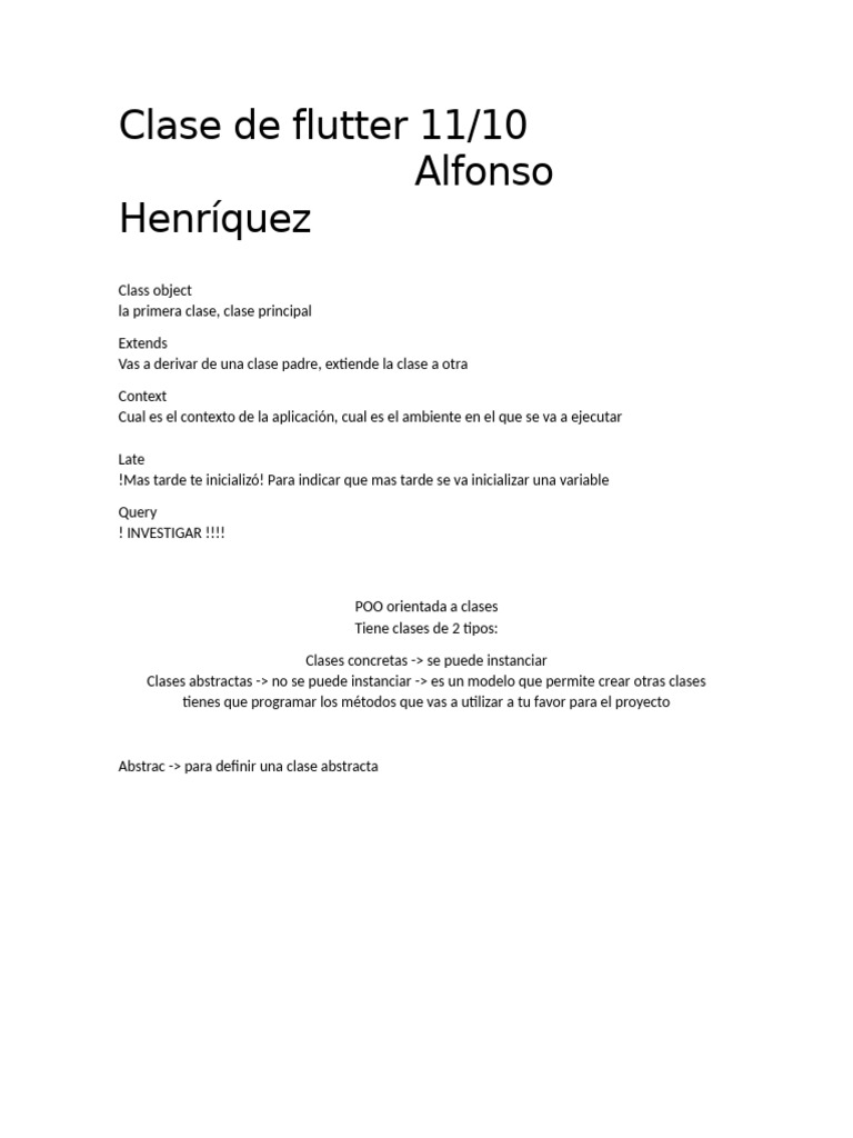 Clase Flutter | PDF