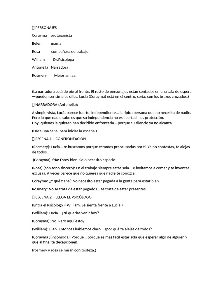 ? PERSONAJES de Psco de Desarrollo | PDF